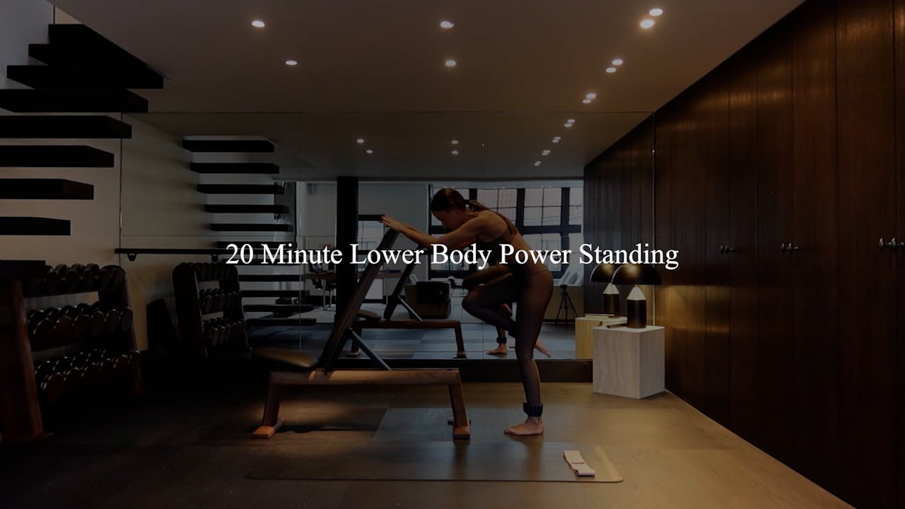 20 minute standing lower body power using the band & ankle weights ...