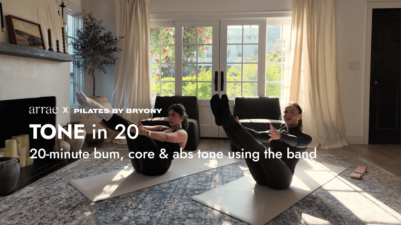 DAY ONE // 20-minute bum, core & abs tone using the band - Tone in 20 ...