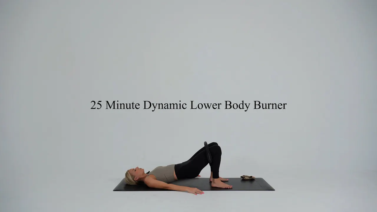 25 minute dynamic lower body burner using the ring and band - Pilates ...