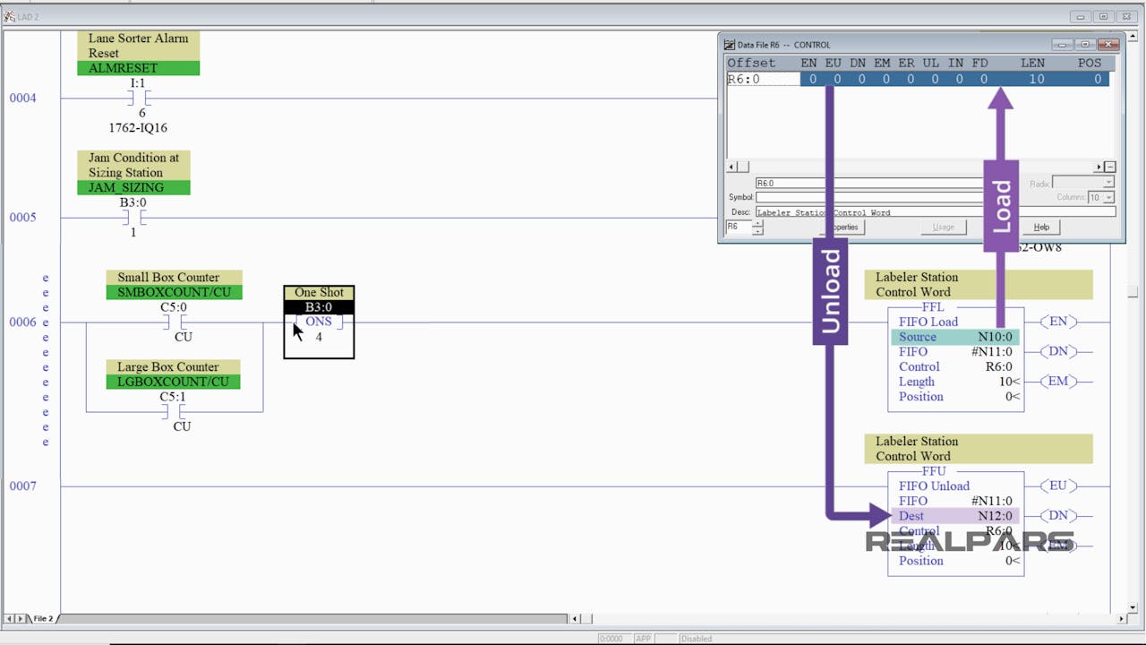27 The Fifo Load Logic Allen Bradley Plc Programming Advanced Course Realpars