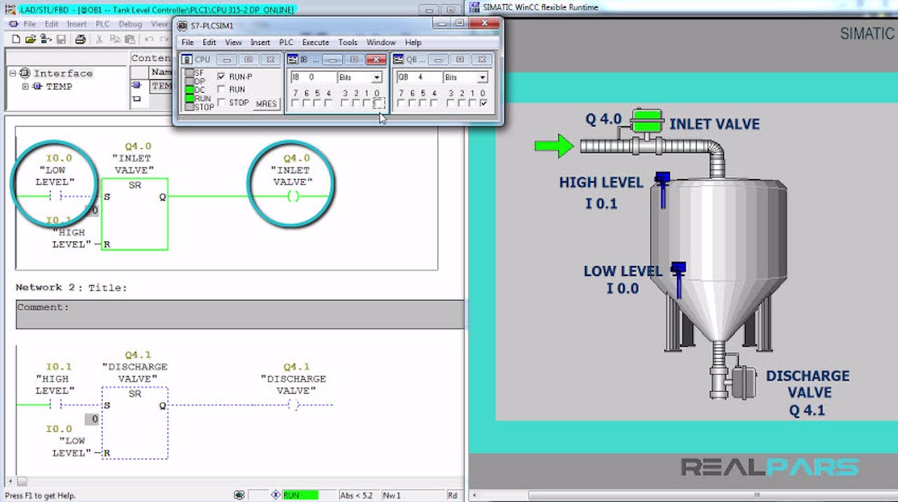 17. Let's Control the Level of This Tank! - Getting Started with PLC ...