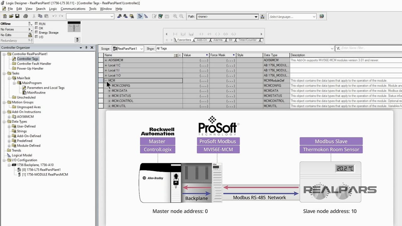 4. How to configure the ProSoft Technology Rockwell Studio 5000 Modbus ...