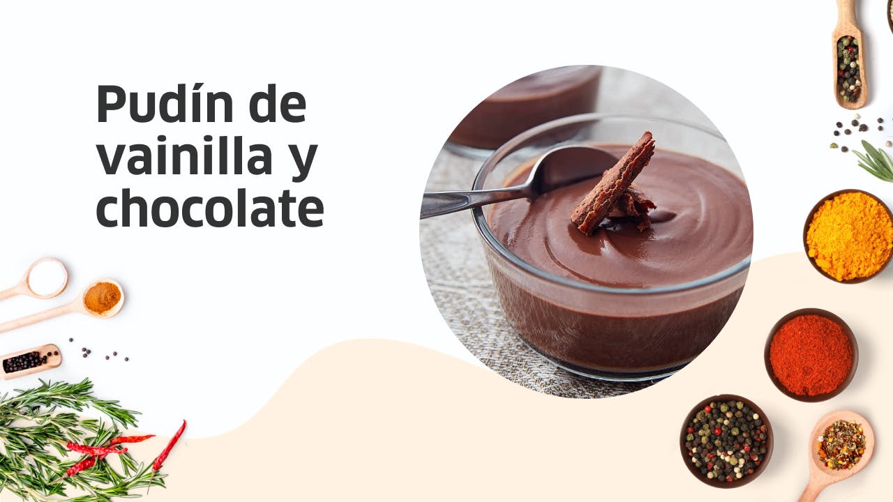 Receta de pudin de vainilla y chocolate - PMTV