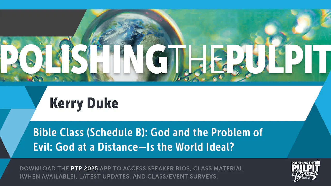 God and the Problem of Evil: God at a Distance - Is the World Ideal ...