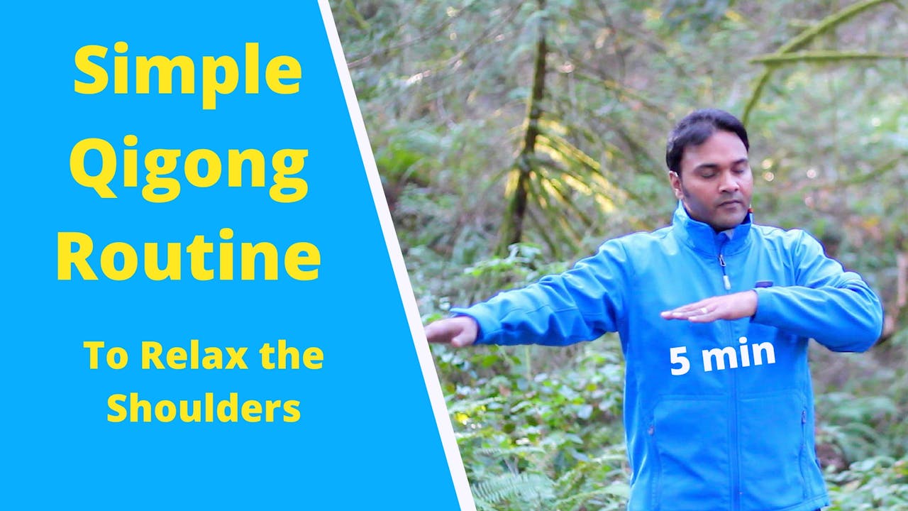 Simple Qigong Routine - Polish the Table (5 mins) - Jeff on YouTube - Qi Gong for Vitality
