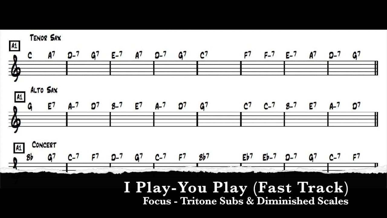 Rhythm Changes - Triads to Tritone Subs - Lesson 5: I Play You Play ...