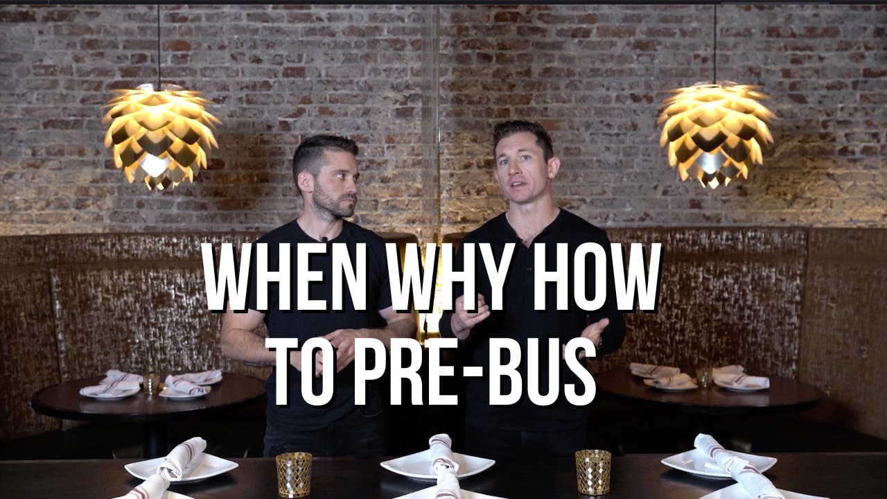 When, why, and how to pre-bus - REAL SERVER TRAINING