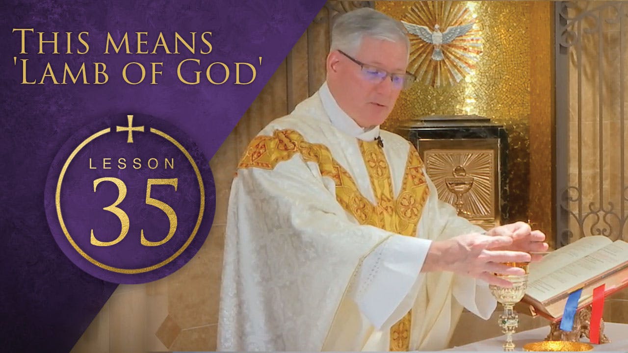 35 - This Means 'Lamb of God.' - Fr. Rocky's Lenten Lesson on the Mass ...
