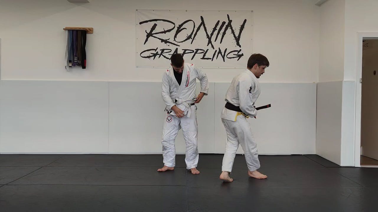 Finishes - Step Over Choke - BJJ Codex