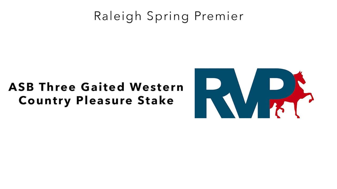 RSP25 - Class 78 - ASB Three Gaited Western Country Pleasure Stake ...
