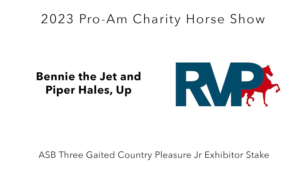 ProAm23 - Class 138 - Bennie the Jet and Piper Hales, Up - Richfield ...