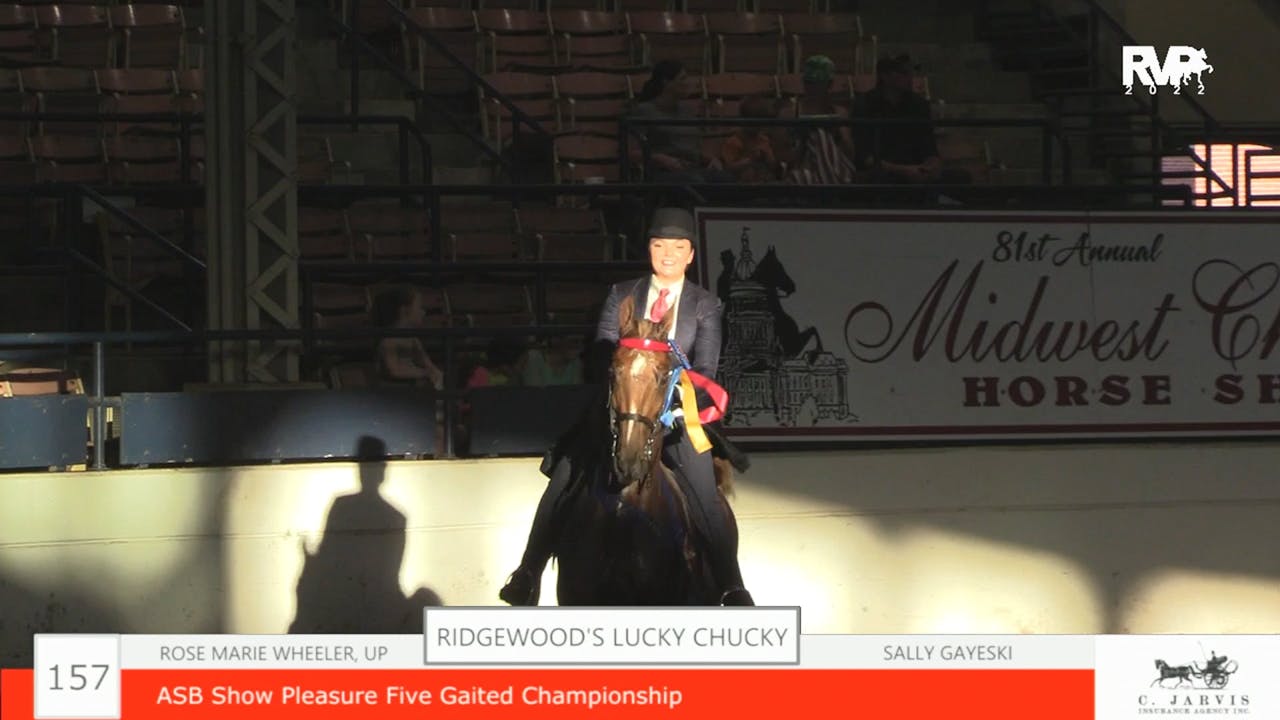 MW22 - Class 157 - Ridgewood’s Lucky Chucky and Rose Marie Wheeler, up ...