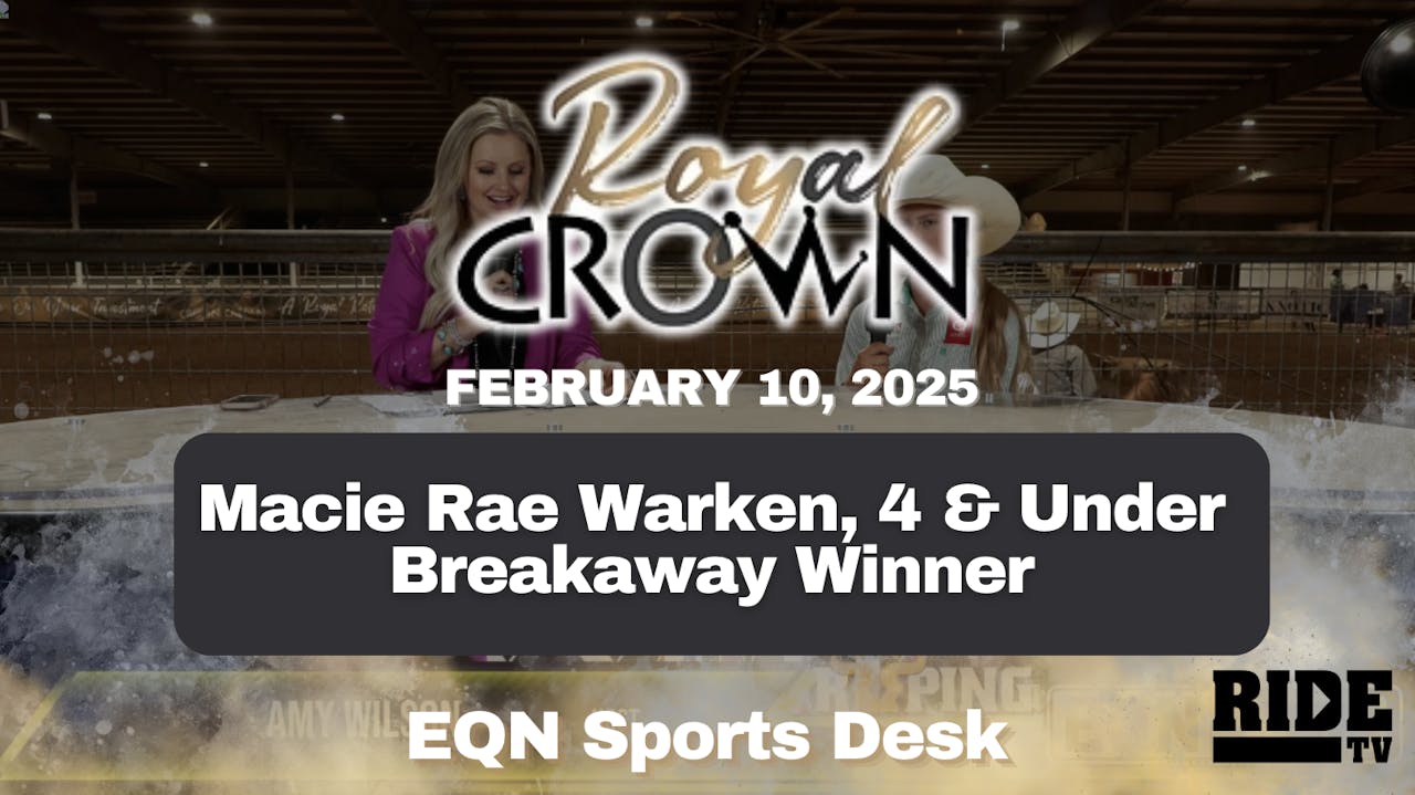 Macie Rae Warken, 4 & Under Breakaway Winner | Royal Crown Futurity | 2 ...