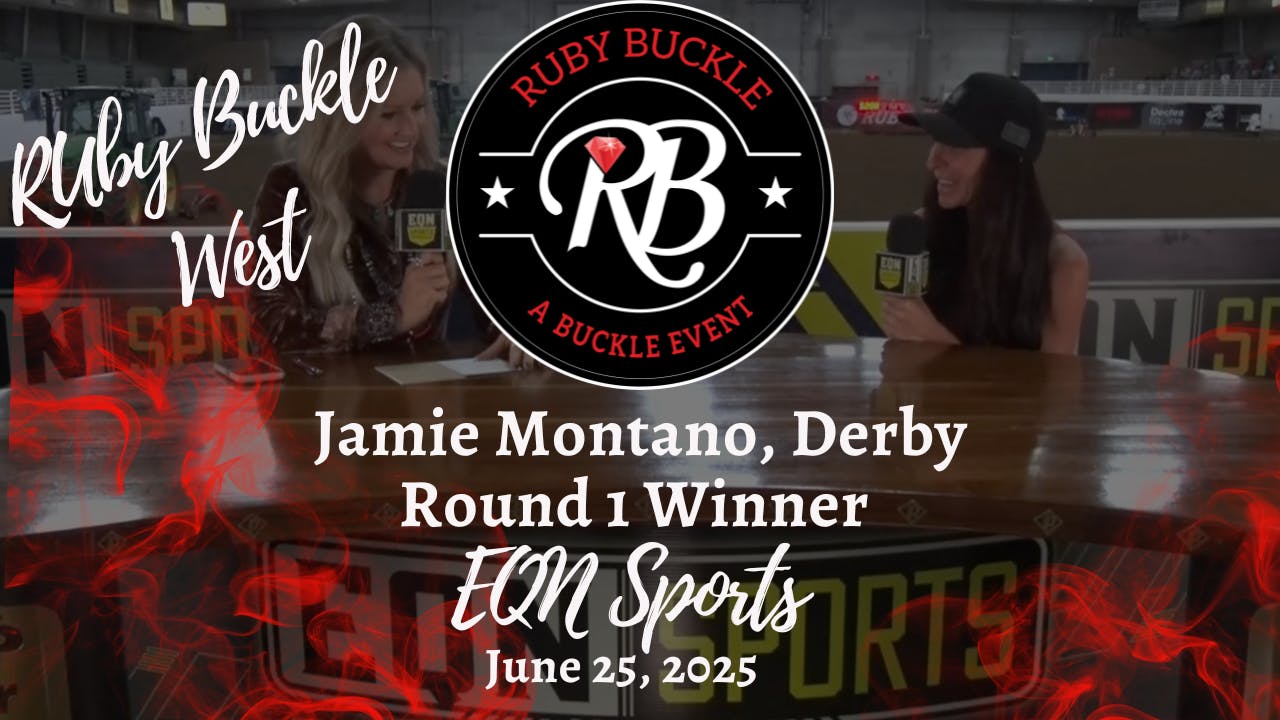 Jamie Montano, Derby Round 1 Winner | Ruby Buckle West | June 25, 2025 ...