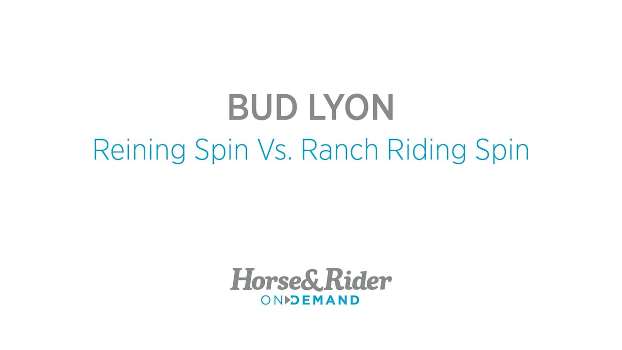 Reining Spin Vs. Ranch Riding Spin - RIDE TV
