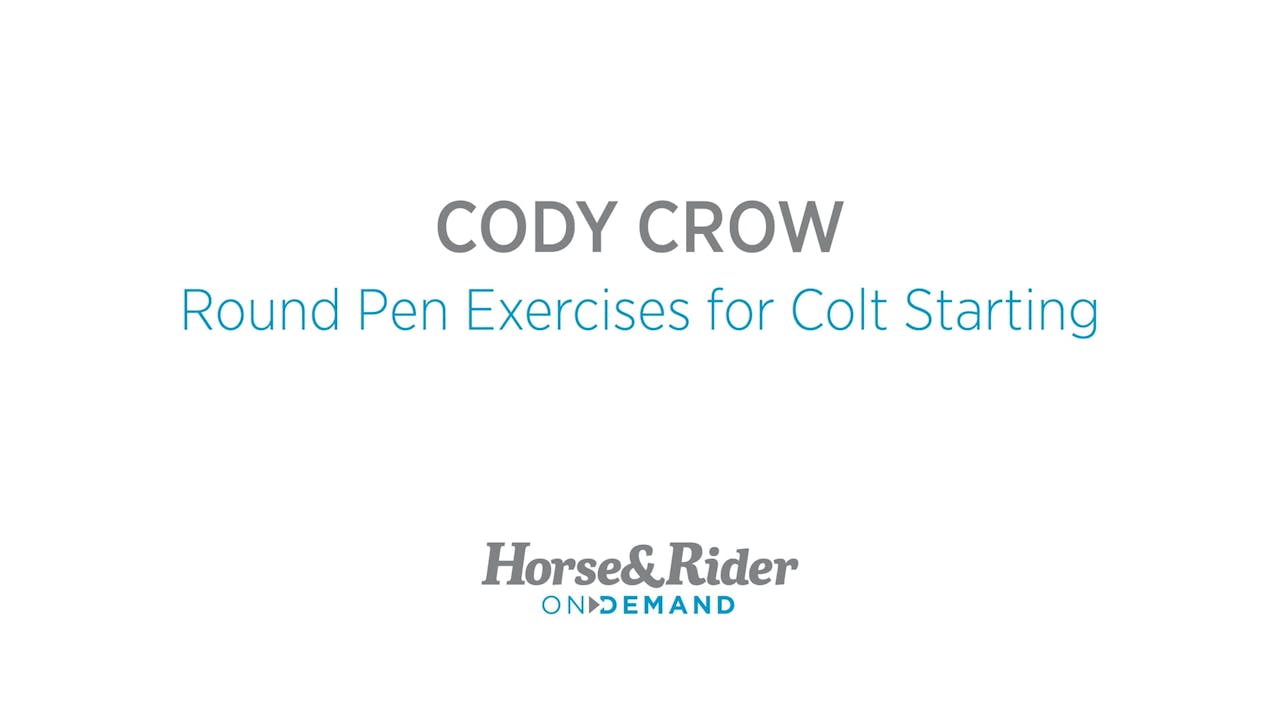 Round Pen Exercises for Colt Starting - RIDE TV