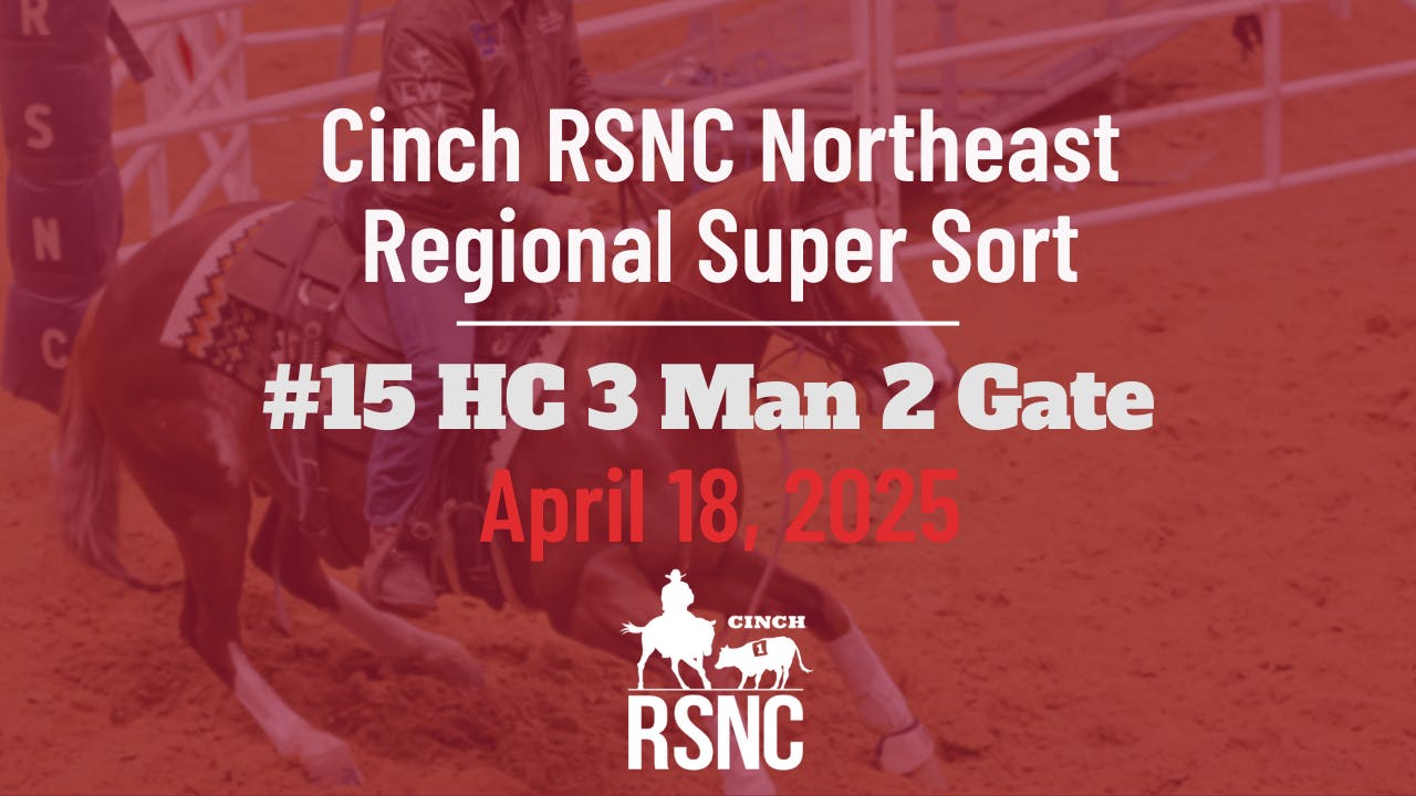 #15 HC 3 Man 2 Gate | Cinch RSNC Northeast Regional Super Sort | 4/18/25 - 2025 RSNC Northeast ...