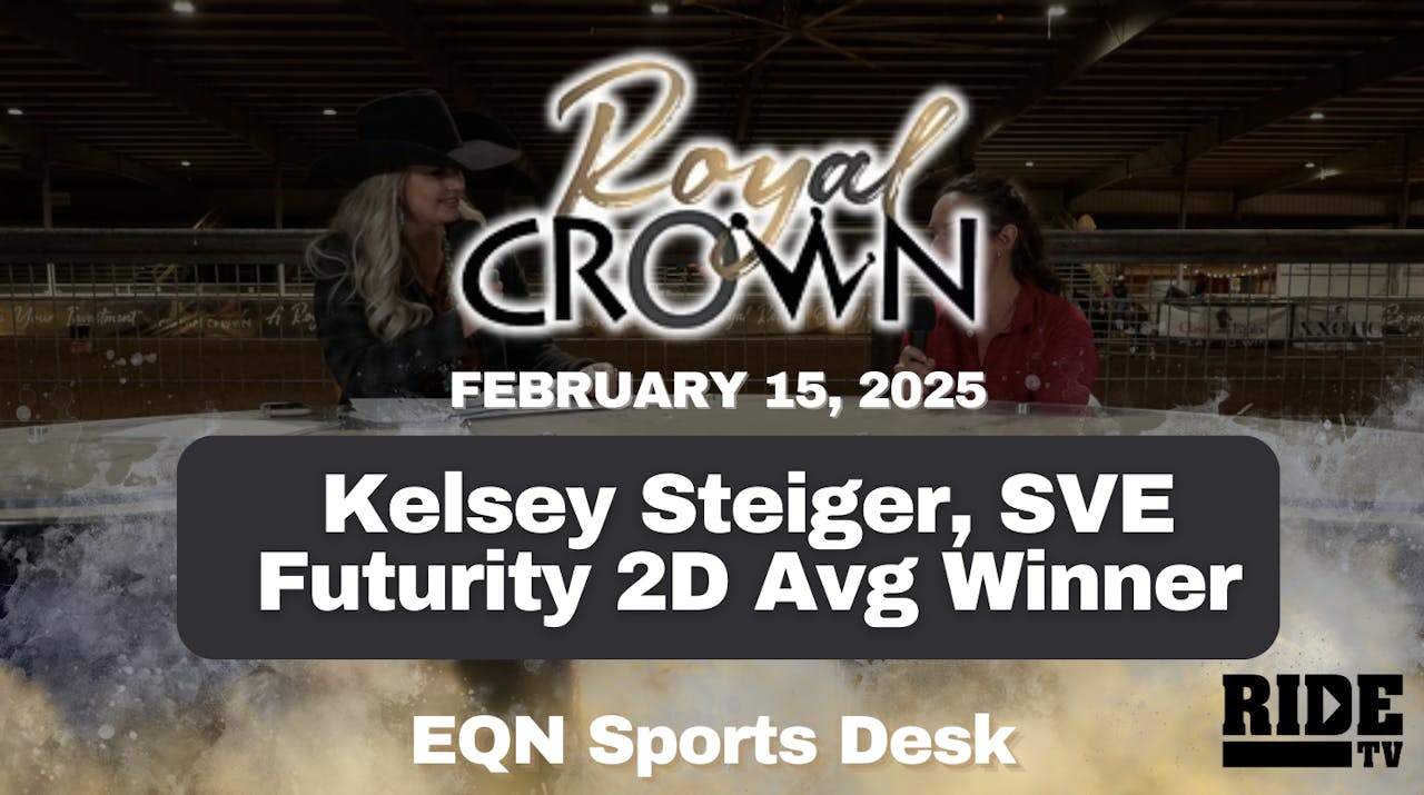 Kelsey Steiger, SVE Futurity 2D Avg Winner | Royal Crown Futurity | 2 ...