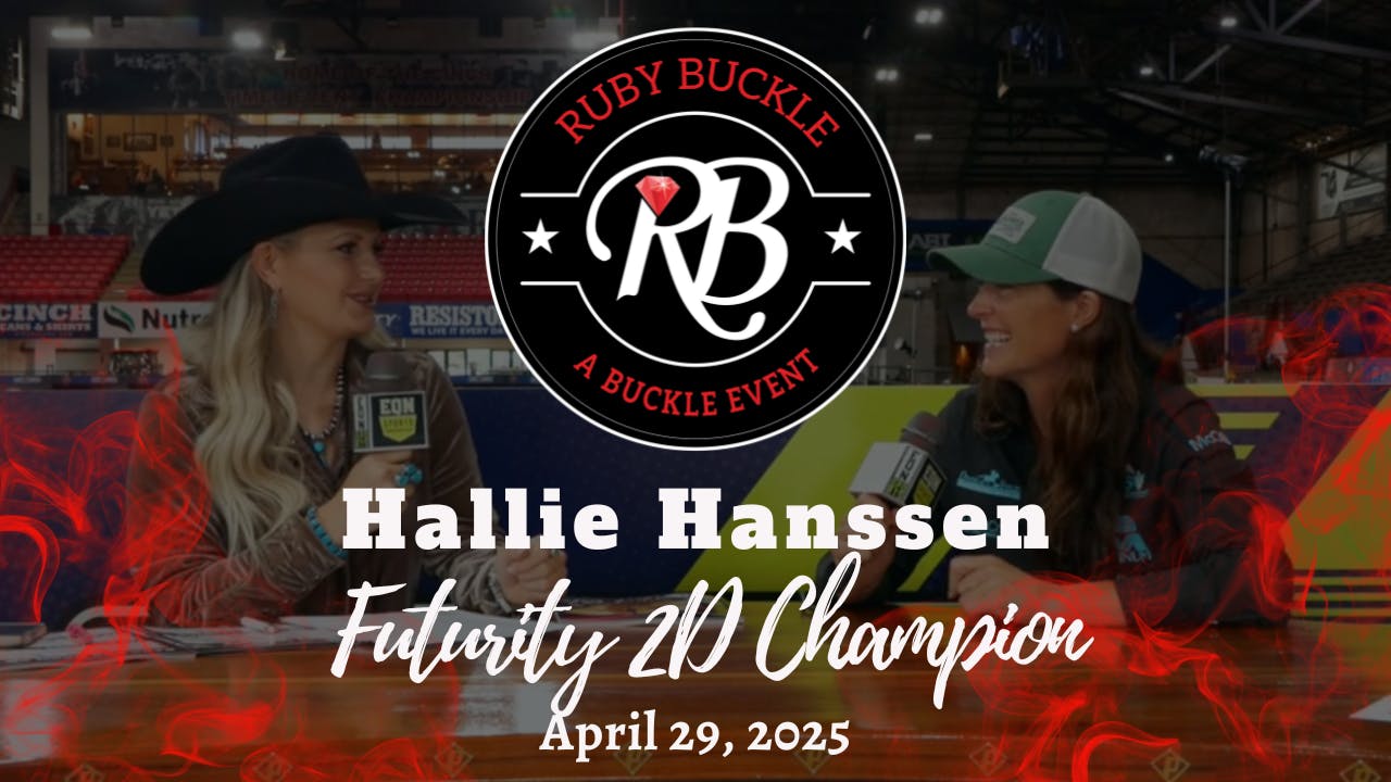 Hallie Hanssen, Futurity 2D Champion | Ruby Buckle Central | April 29 ...