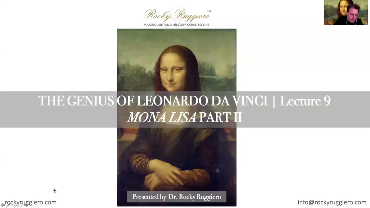 LECTURE 9 "Mona Lisa" Part 2 - The Genius of Leonardo da Vinci - Part 2 ...