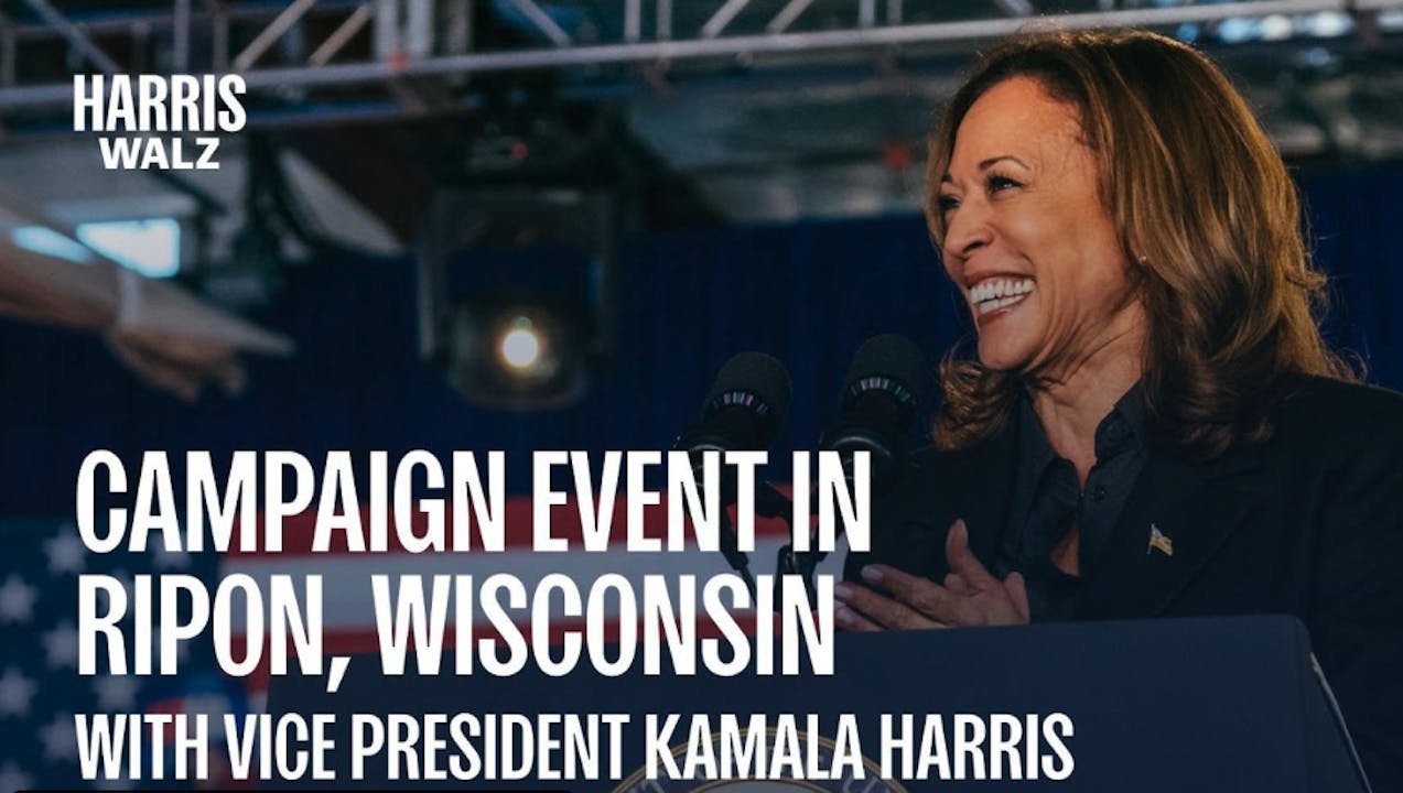 VP Kamala Harris and Congresswoman Liz Cheney Live from Ripon Event ...