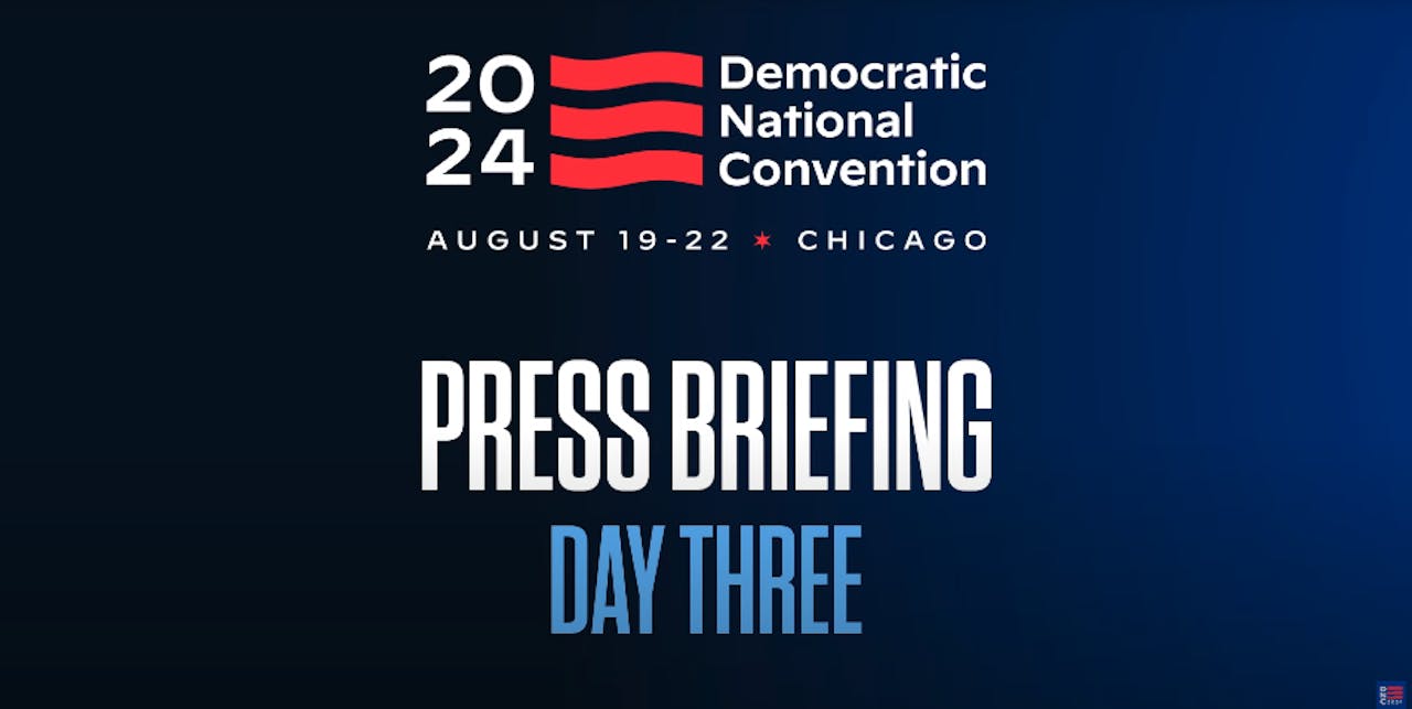 DNC Press Briefing Day 3 - Democratic National Convention 2024 - Black ...