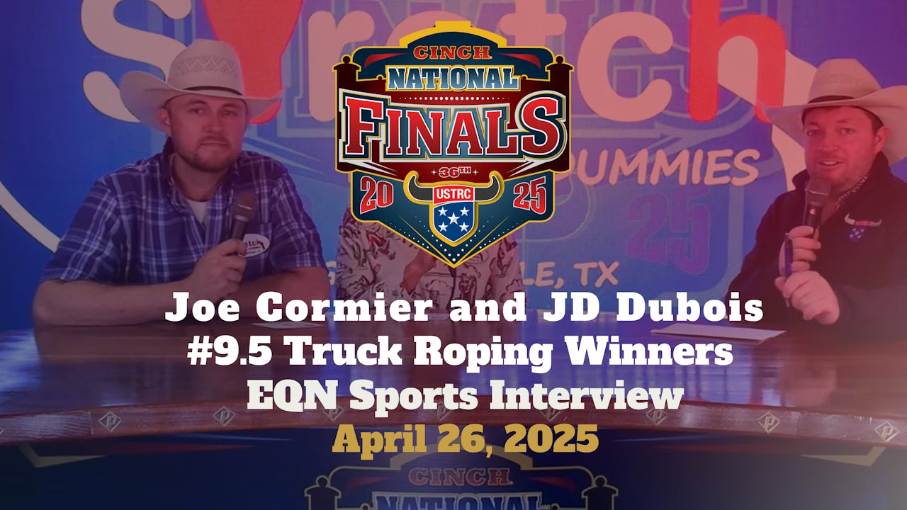 Joe Cormier and JD Dubois, 9.5 Truck Roping Winners | USTRC NFTR | 4/26 ...