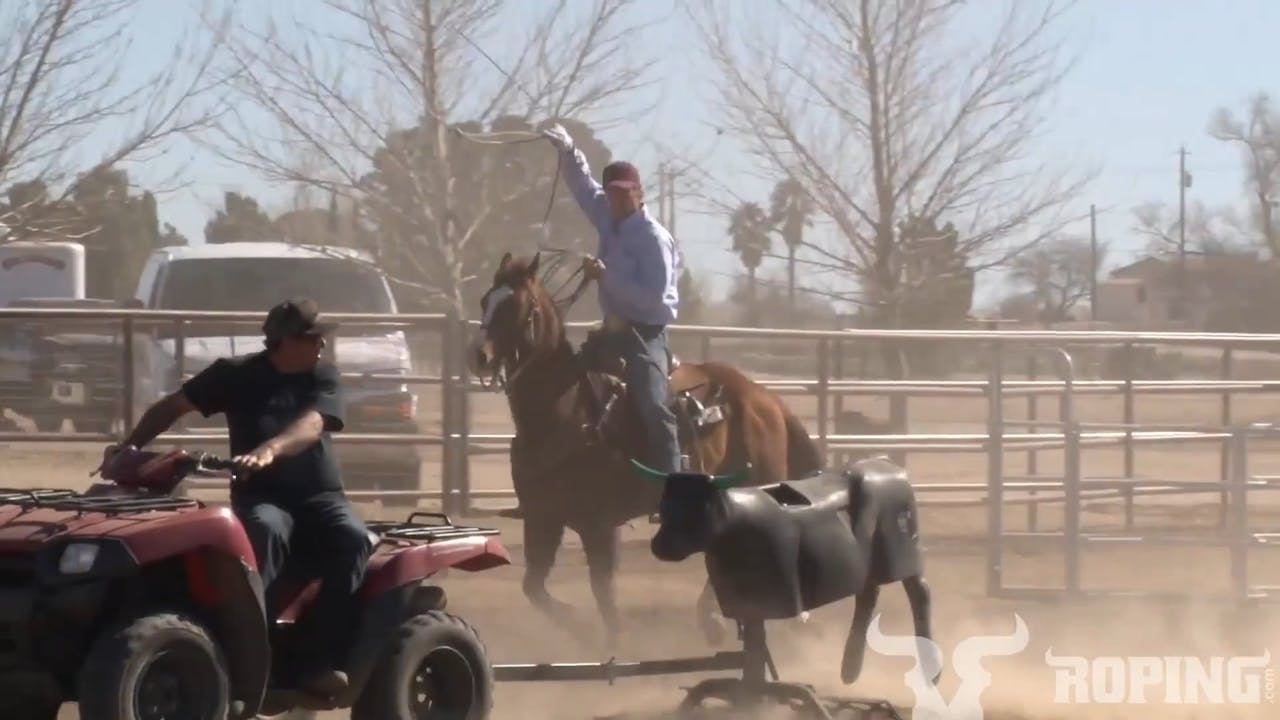 Tip At The Target Going Down The Pen - Heeling Fundamentals - Roping․com