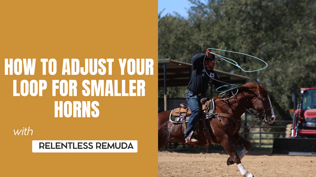 How to Adjust Your Loop for Smaller Horns - Roping․com