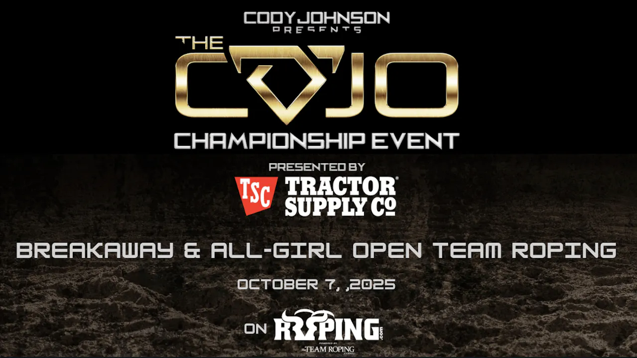 Breakaway & All-Girl Open Team Roping | COJO Championship Event | 10/7 ...