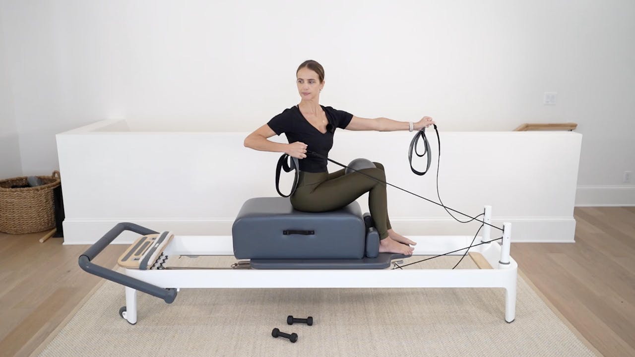 Kink in the Neck Reformer Exercises - Saran Pilates