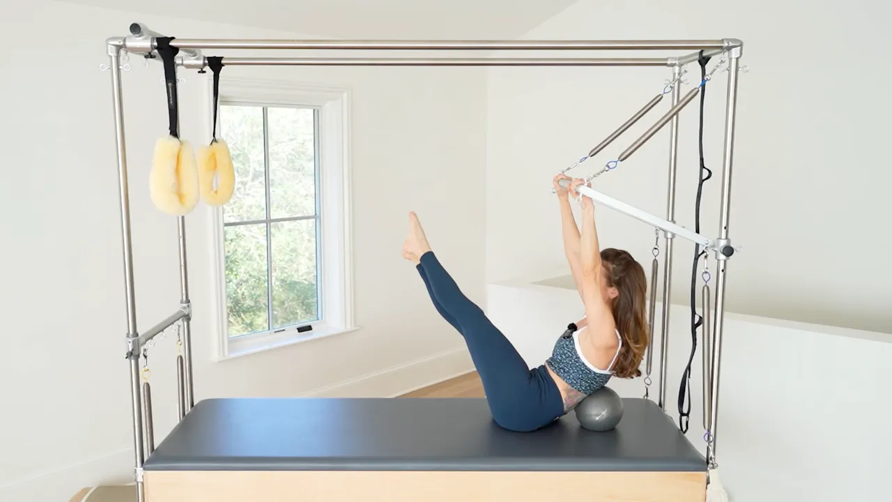 29 Min Push Through Bar Tower Workout #751 - Tower - Saran Pilates