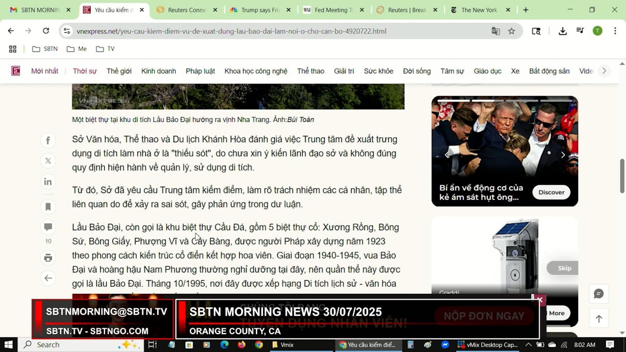 SBTN Morning | 30/7/2025 - SBTN Morning - SBTN GO