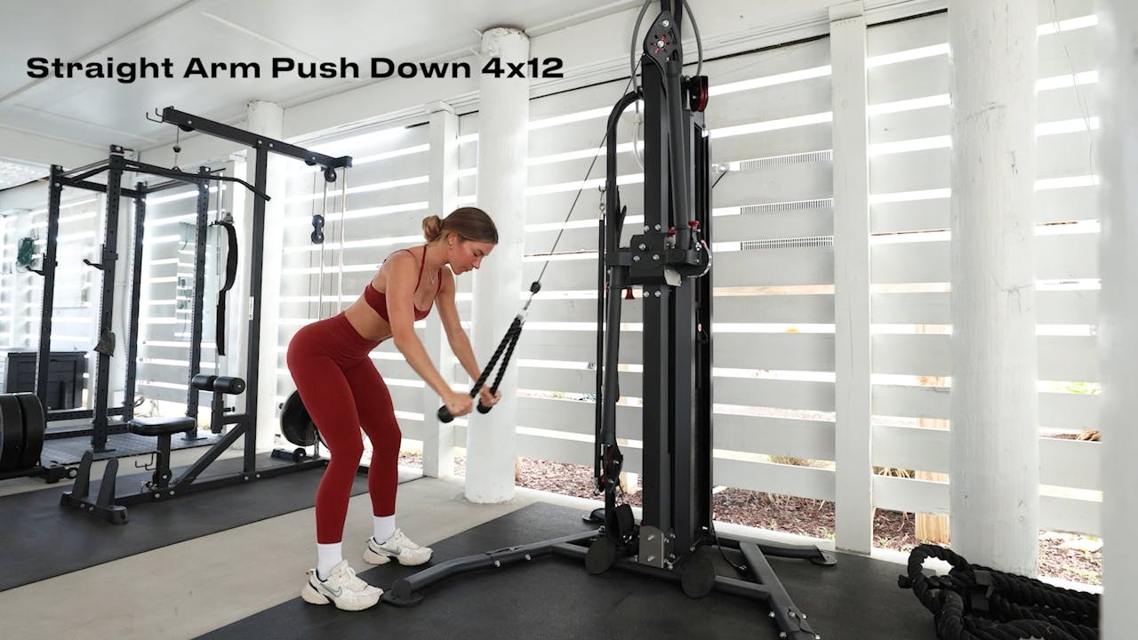 STRAIGHT ARM PUSH DOWN 4x12 - FORM
