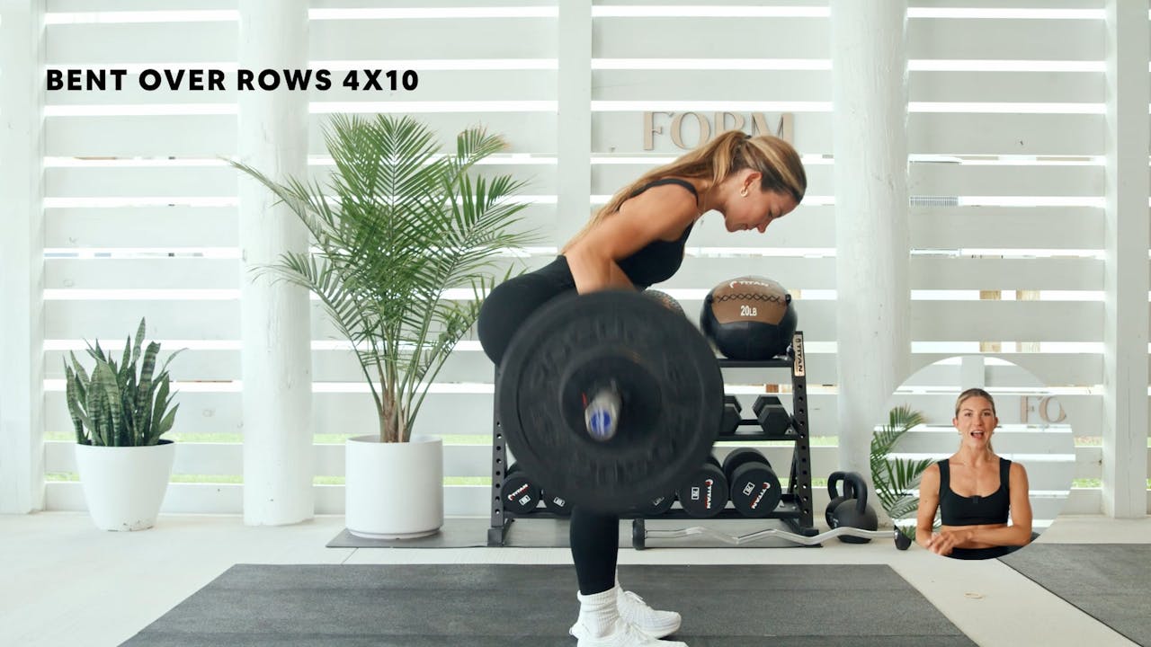 BARBELL BENT OVER ROWS (4x10) - FORM
