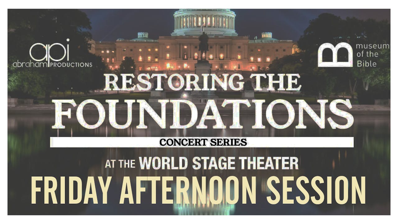 Restoring The Foundations: Friday Showcase - Restoring The Foundations ...