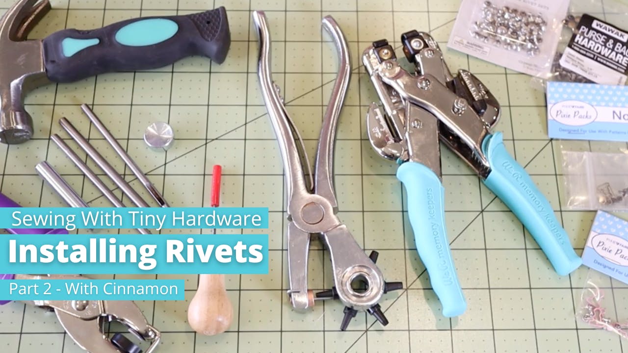 How To Install Tiny Rivets - Sewing with Cinnamon & Friends