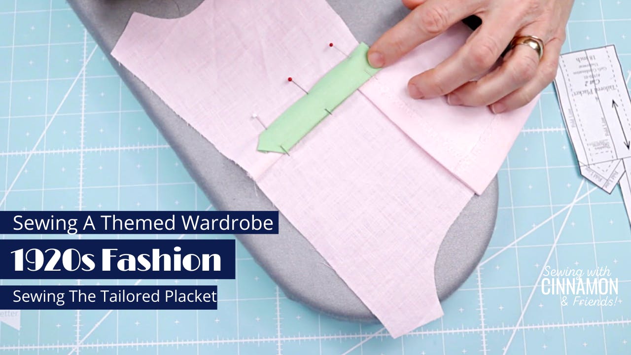 Sewing A Tailored Placket In a Seamline - Sewing with Cinnamon & Friends