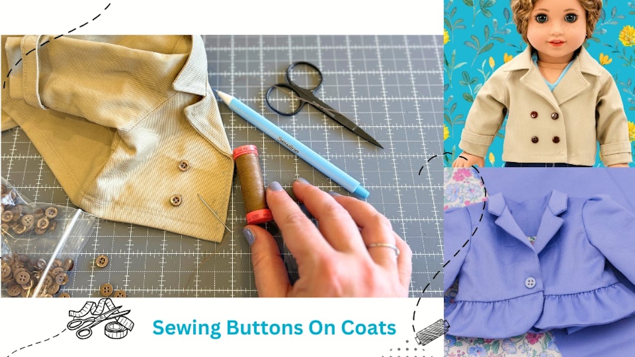 Quick And Easy Buttons For Coats - Sewing with Cinnamon & Friends