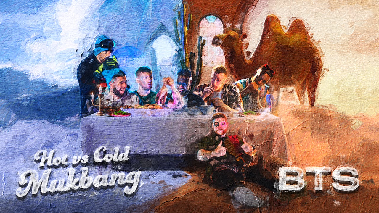 $100,000 Hot VS Cold Mukbang BTS - BTS [2022] - Side+