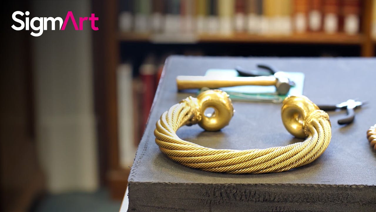 How To Make Big CELTIC METAL NECK RINGS - British Museum Collection ...