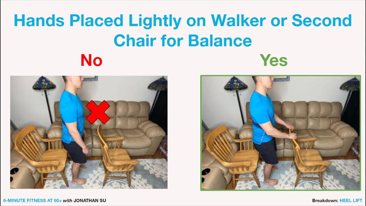 Breakdown | Heel Lift Exercise - Level II Exercises - 6-Minute Fitness ...