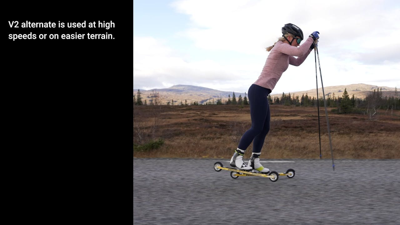 Skate technique roller skis - V2 Alternate - SC Training - SC Play