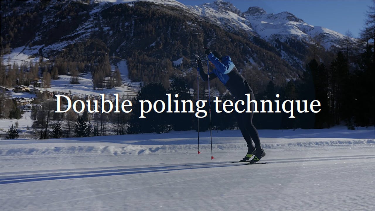 Double poling technique - SC Training - SC Play