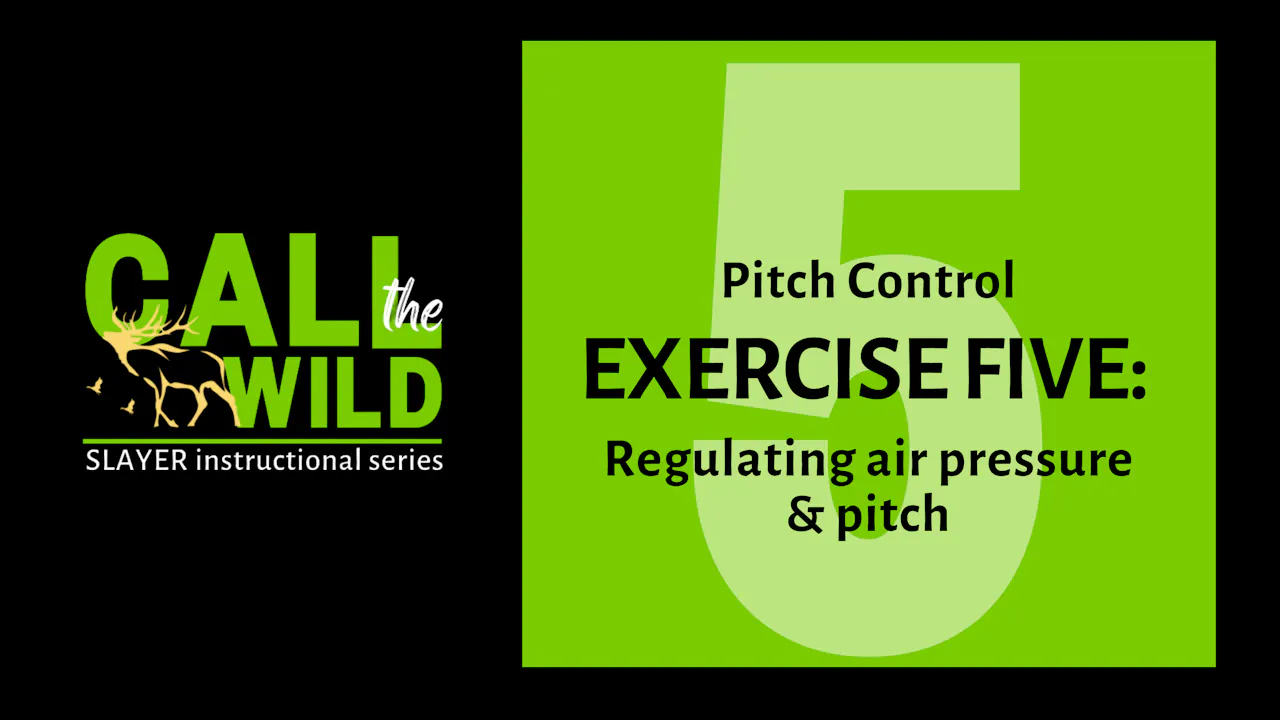 Exercise Five: Practice Pitch Control - How to Use a Duck Call ...