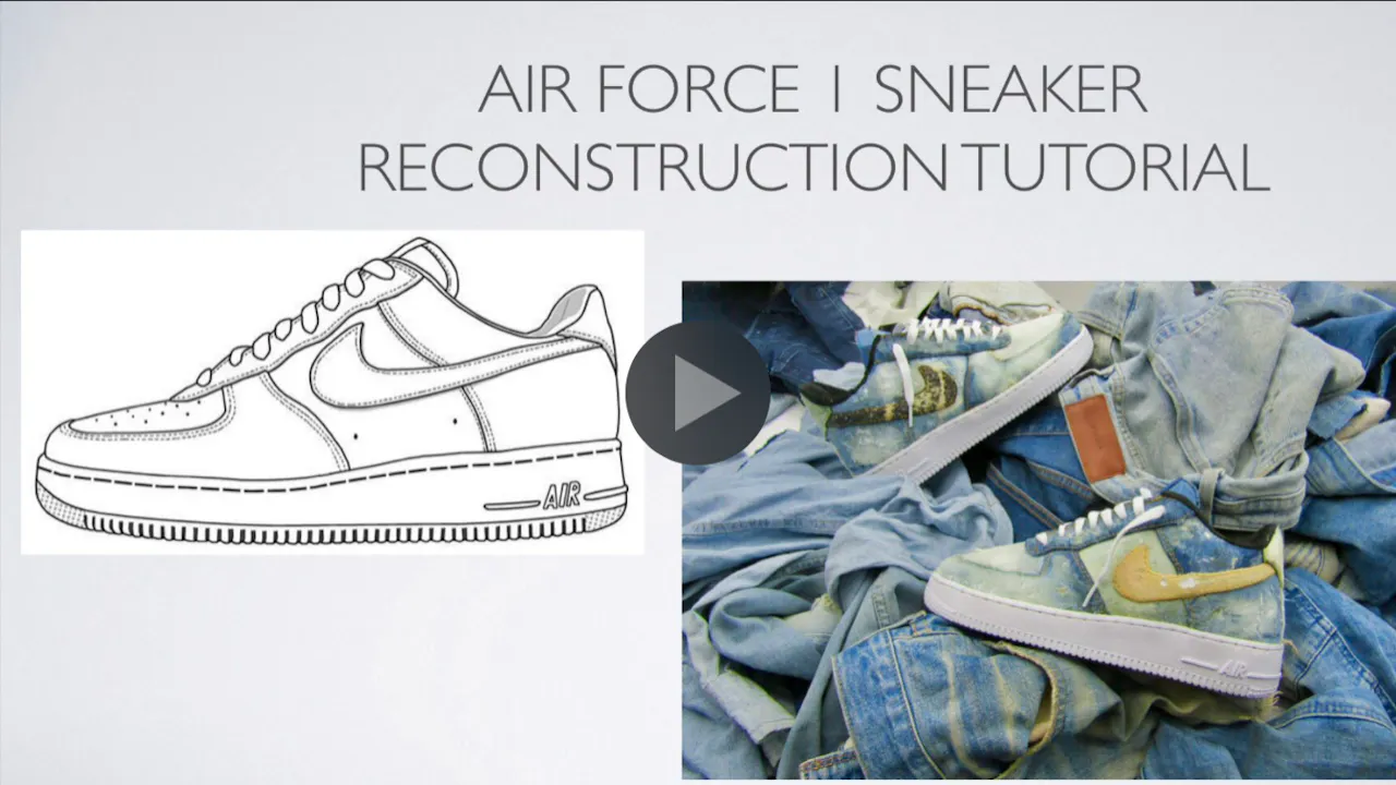 Air Force 1 Sneaker Reconstruction Tutorial - Sneaker Reconstruction