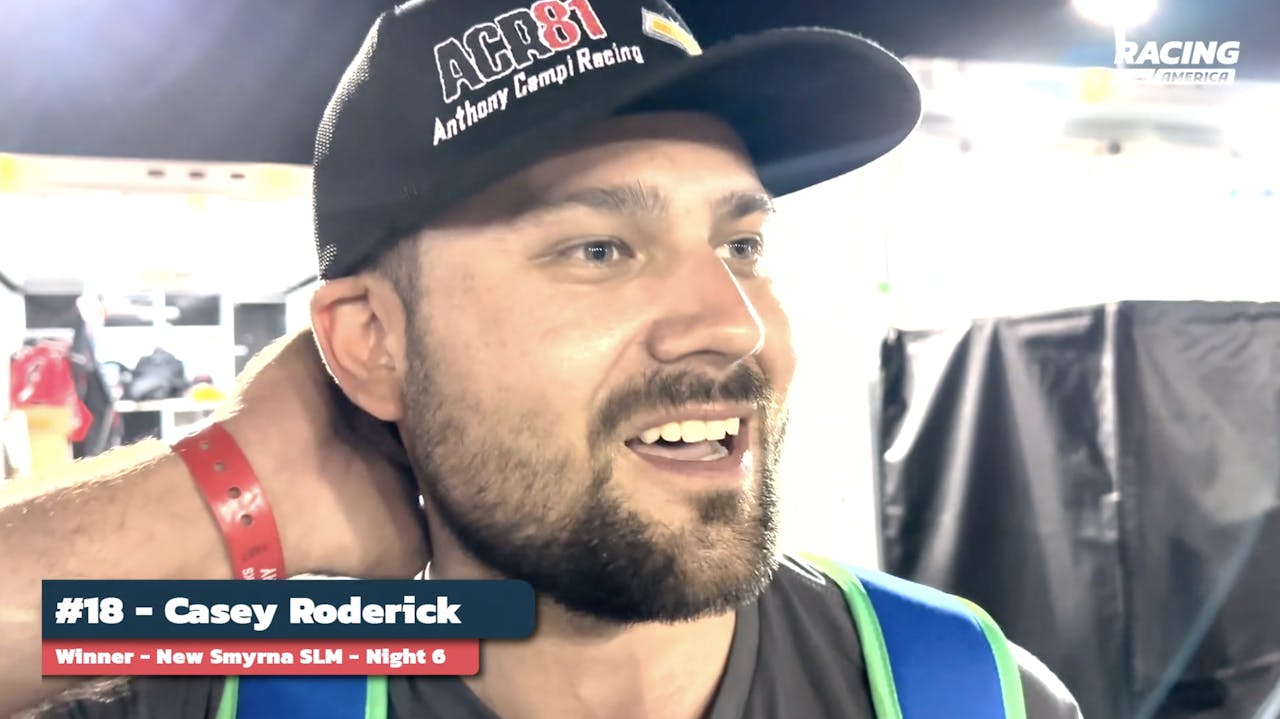Casey Roderick Post Race Interview | Night 6 SLM Feature At New Smyrna ...
