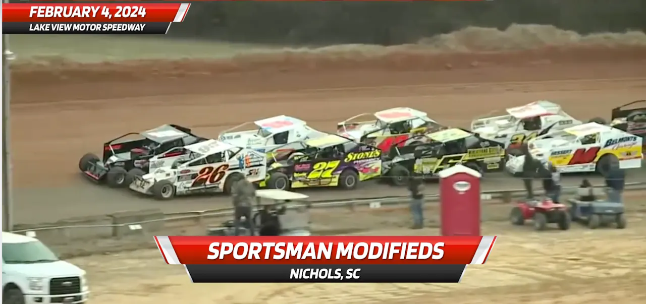 2024 Lake View Sportsman Modified Highlights - Feb 4 - 2024 - Racing ...