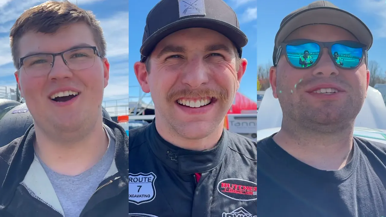 Butcher, Cookson, Kuhn | Post Race INTVS '23 Easter Bunny 150 - Easter ...