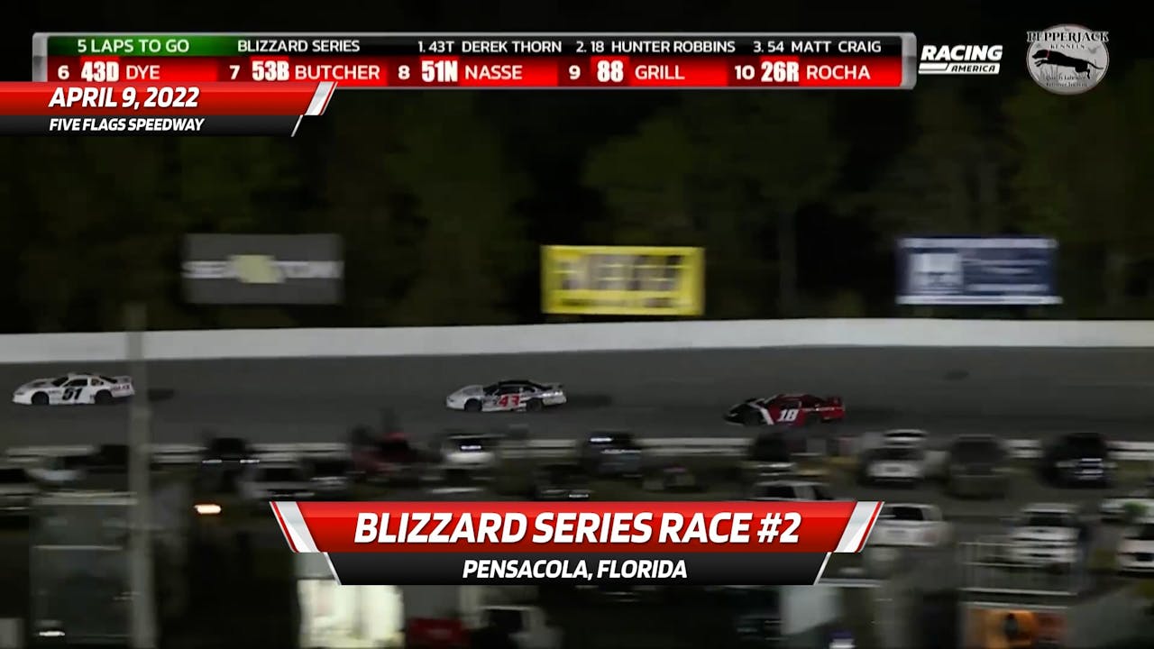 Last Five Laps - Blizzard Series Race #2 at Five Flags Speedway - 4.9. ...